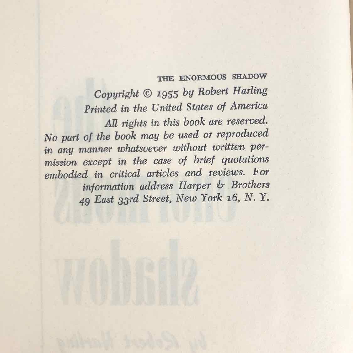 The Enormous Shadow Book – Found Furnishings