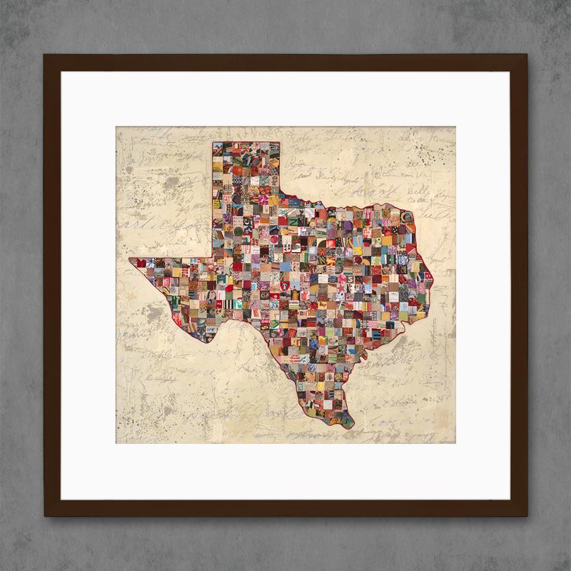 My Texas Map Signed Print – Found Furnishings