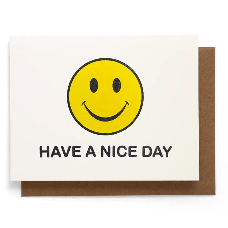 Smiley Face Nice Day Card – Found Furnishings
