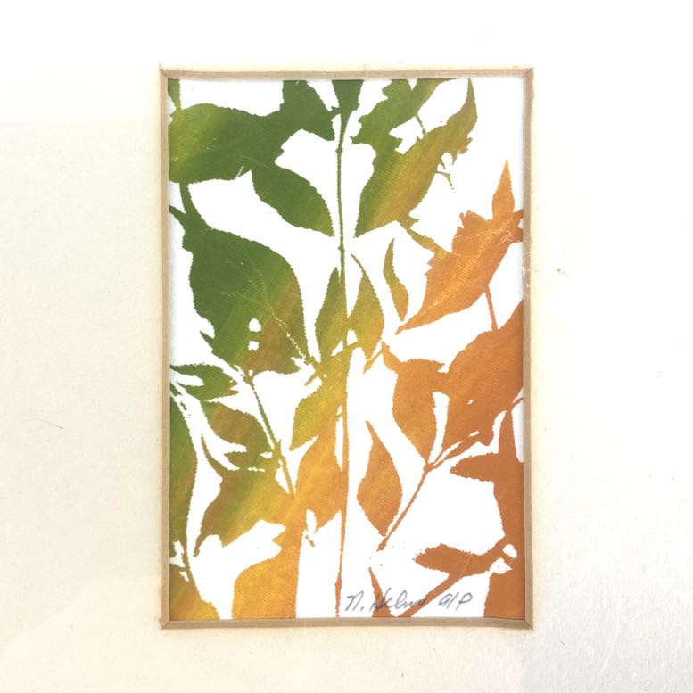 Ombre Leaf Screen Print – Found Furnishings